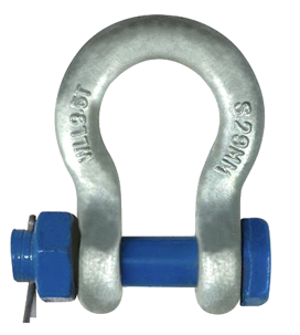 Shackle Grade "S" Bow Safety Galvanised — The Rigging Shop
